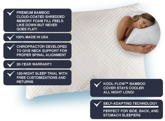 Tempflow® Serene™ Pillow | Back Science™ - The Bed That Has Your Back™